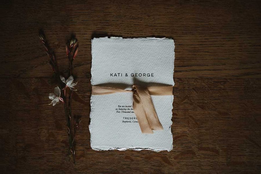 An English Country Garden Small Wedding Ceremony in Cornwall